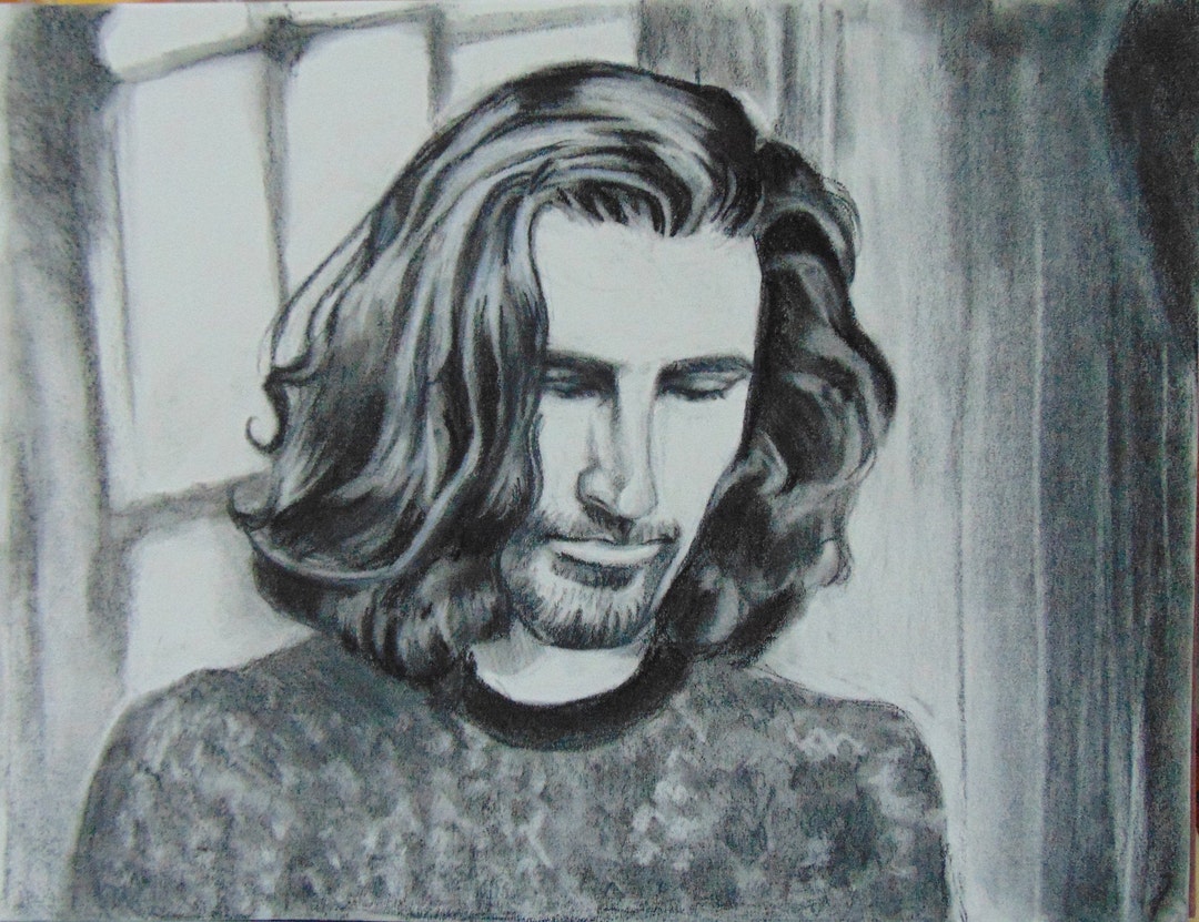 Hozier Original Charcoal Portrait Drawing, Hozier Art Print, Hozier Fan ...