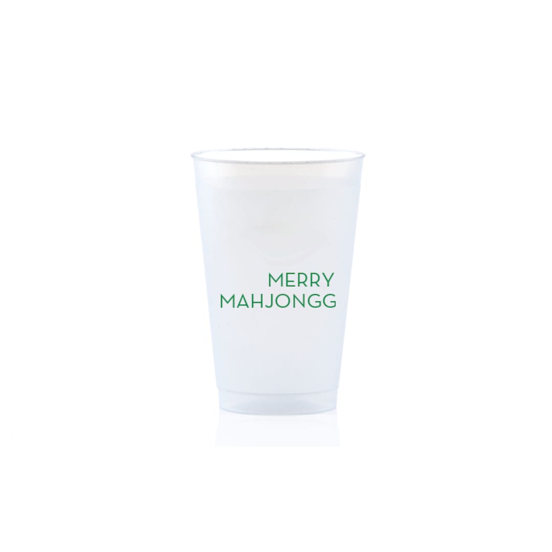 Mah Jongg Cups, 14oz. Cup, Merry Mahjongg, Green Mah Jongg Gift - Etsy