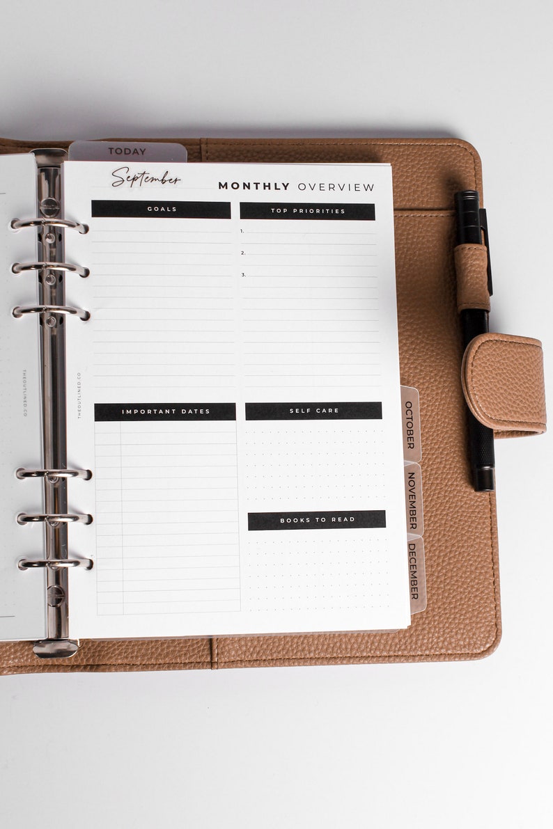 Tan Brown Leather A5 Planner Cover Pebbled PU Leather - Etsy