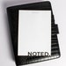 NOTED Notepad | Luxe Minimalist Stationery | White and Black Notepad ...