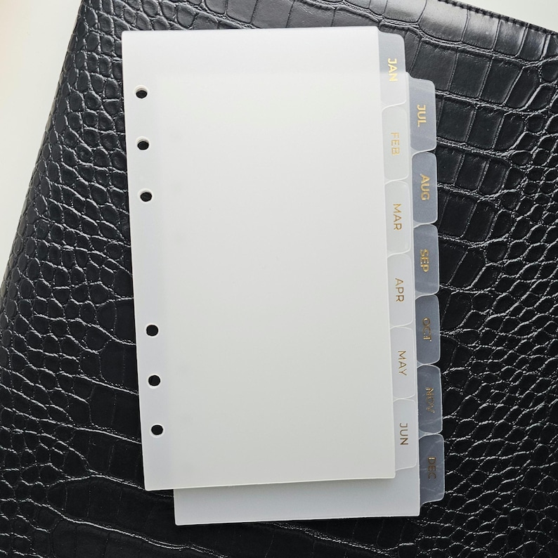 Oops! Imperfect Gold Foil Monthly Planner Dividers – Personal Size (LV ...