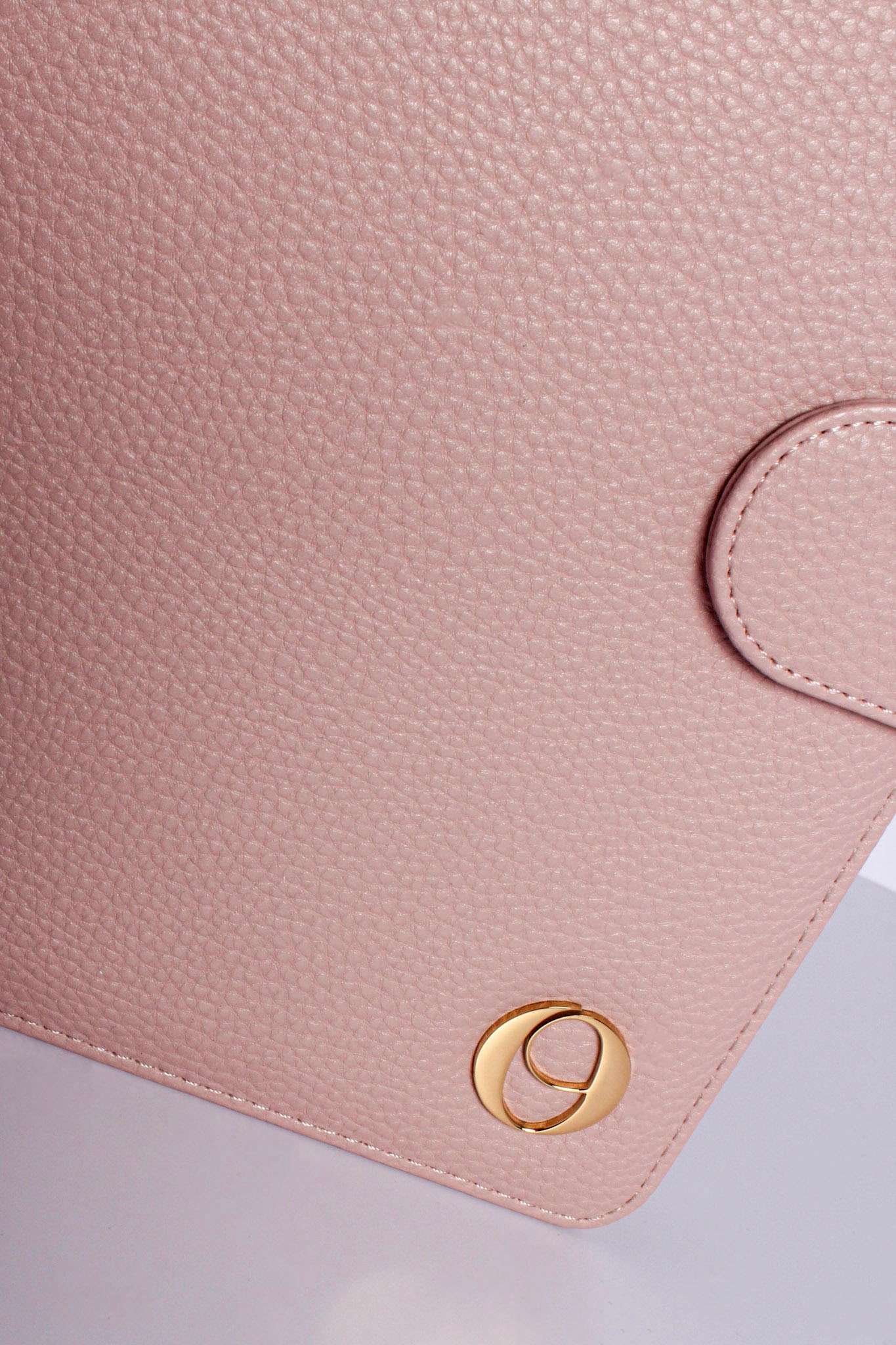 Blush Pink Leather A5 Planner Cover Pebbled PU Leather Planner ...