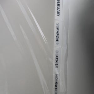 Half Letter Discbound Monthly Side Tab Dividers | HL Planner Dividers ...