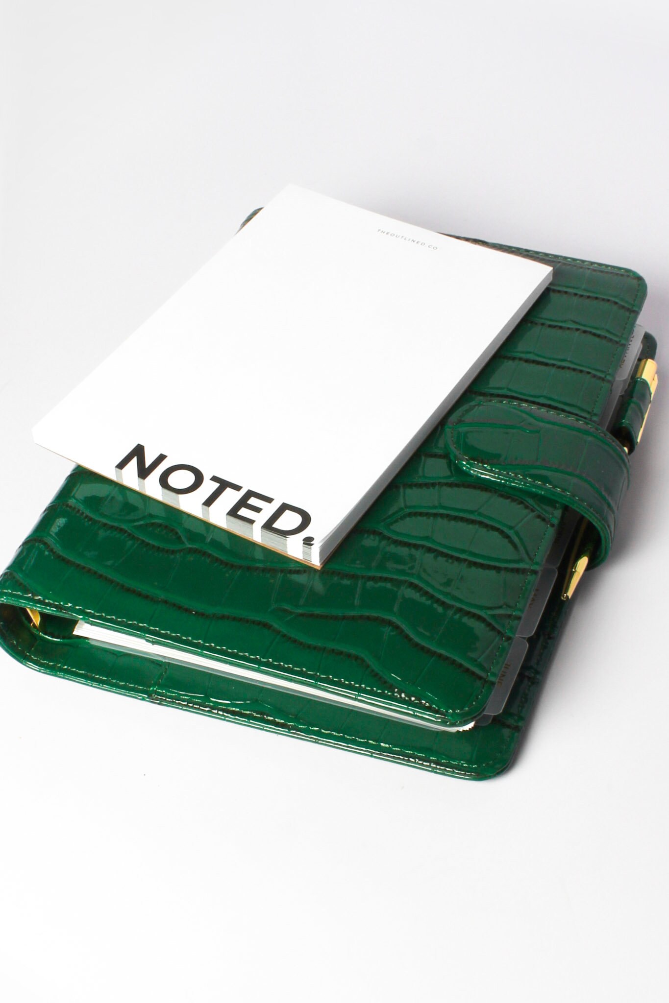 NOTED Notepad Luxe Minimalist Stationery White and Black - Etsy