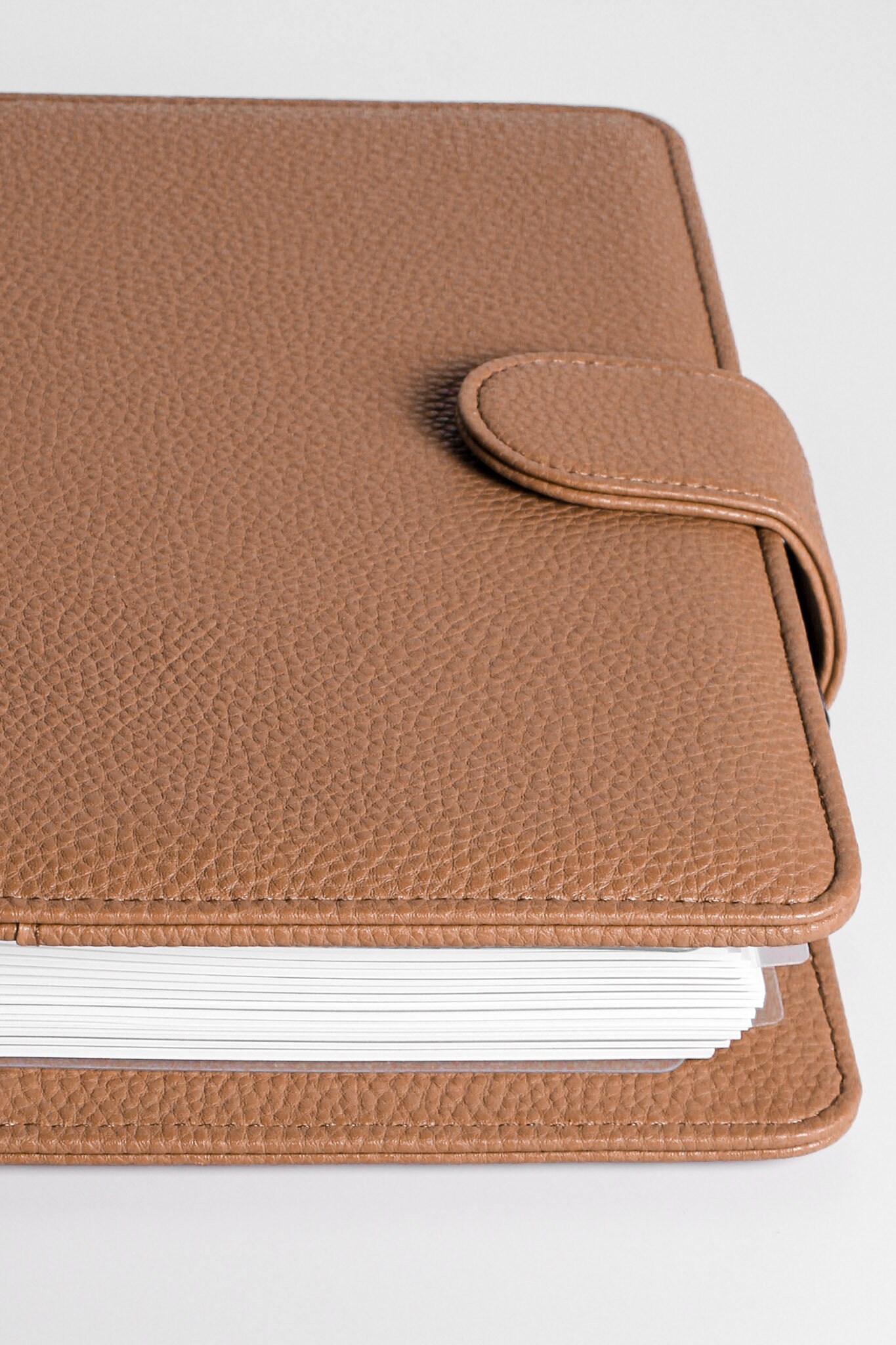 Tan Brown Leather A5 Planner Cover Pebbled PU Leather - Etsy