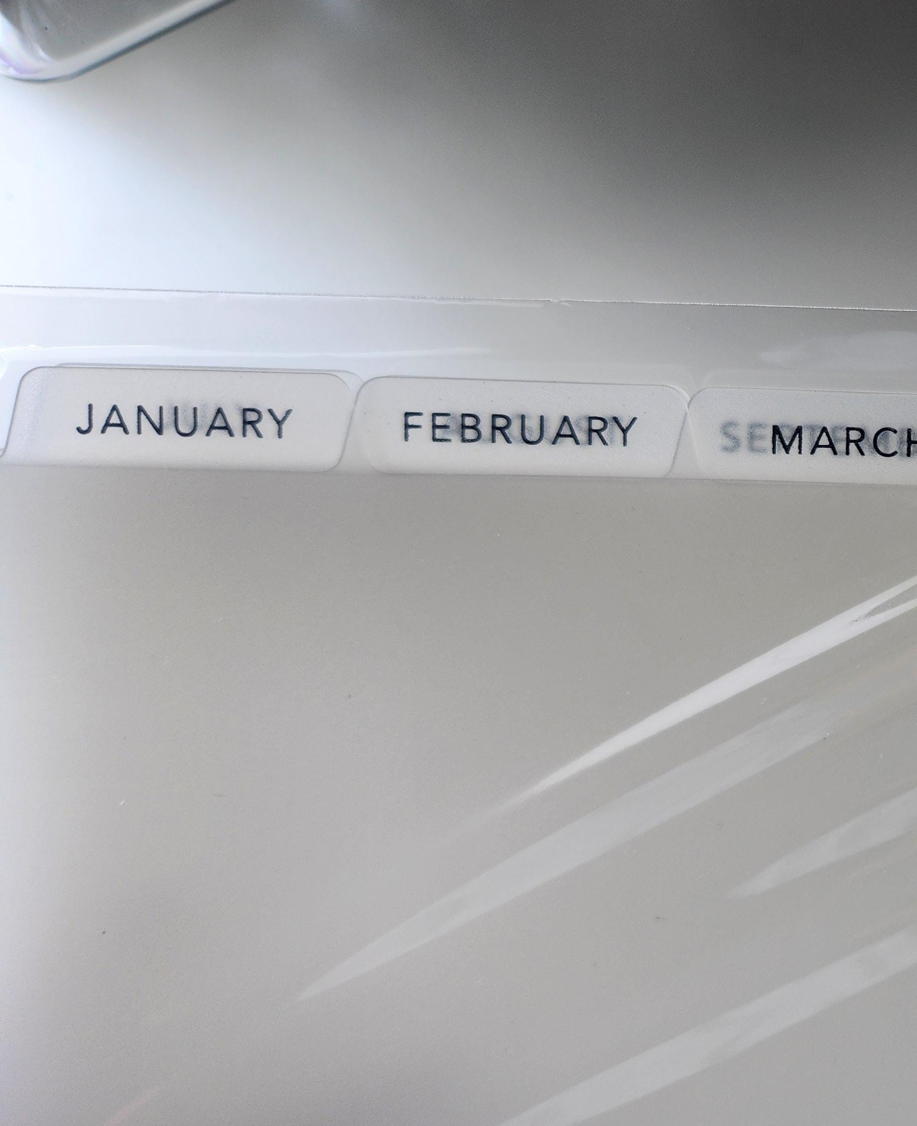 Half Letter Discbound Monthly Side Tab Dividers | HL Planner Dividers ...