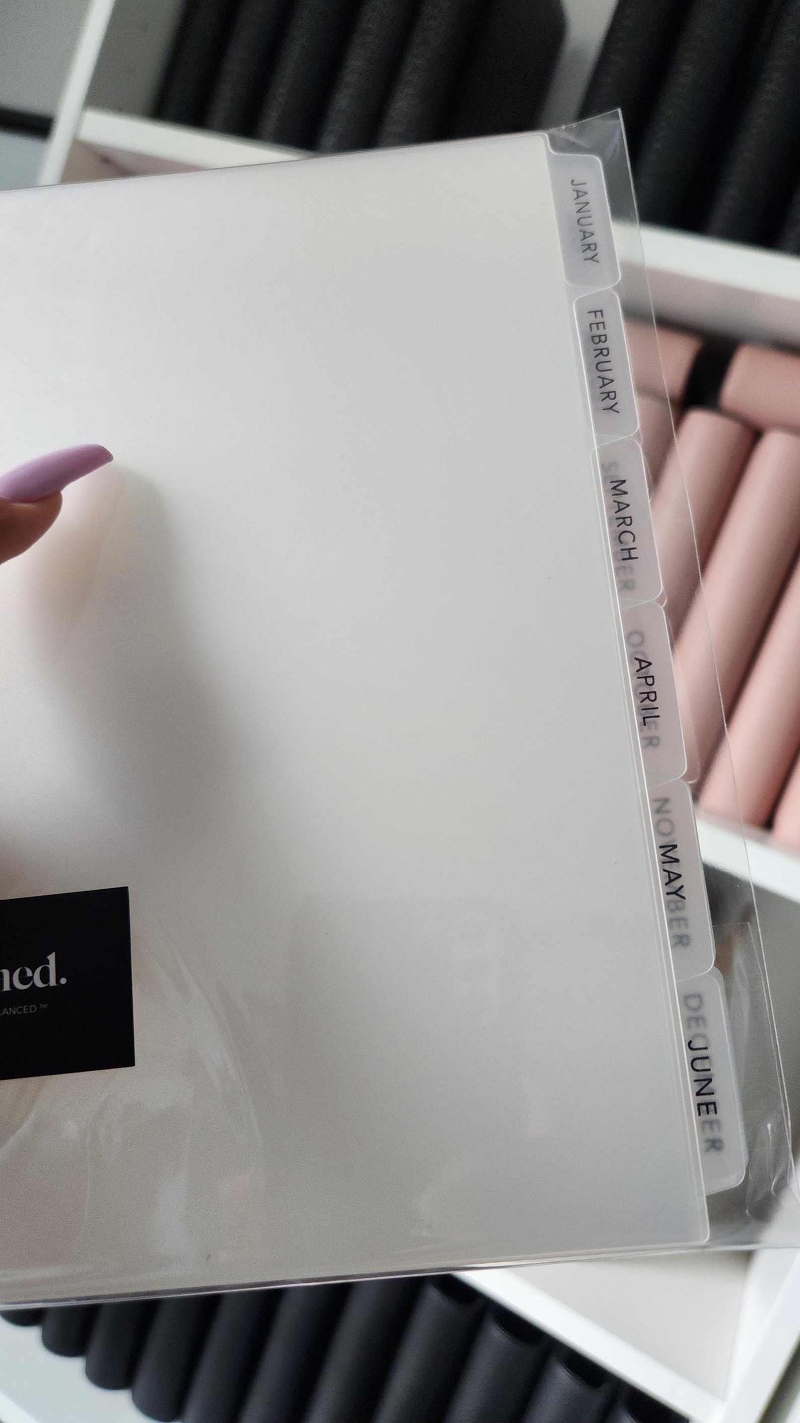 Half Letter Discbound Monthly Side Tab Dividers | HL Planner Dividers ...