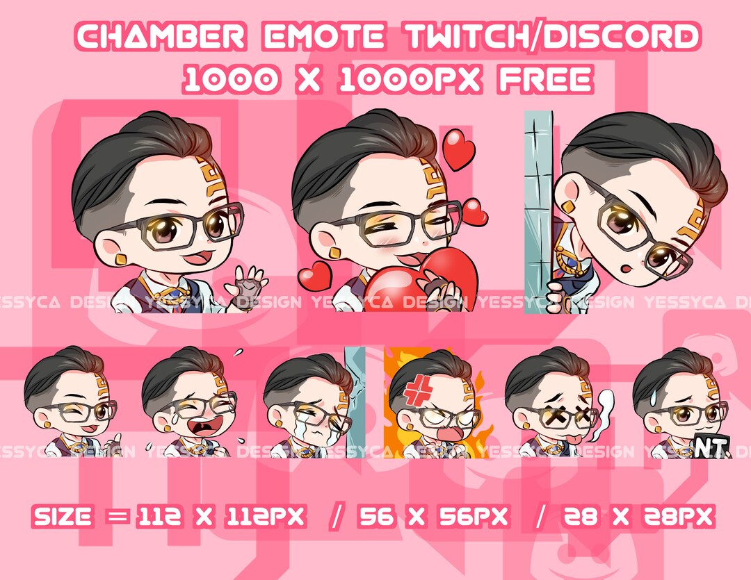 Chamber Valorant Twitch Emotes Pack Chamber Valorant Twitch - Etsy Canada