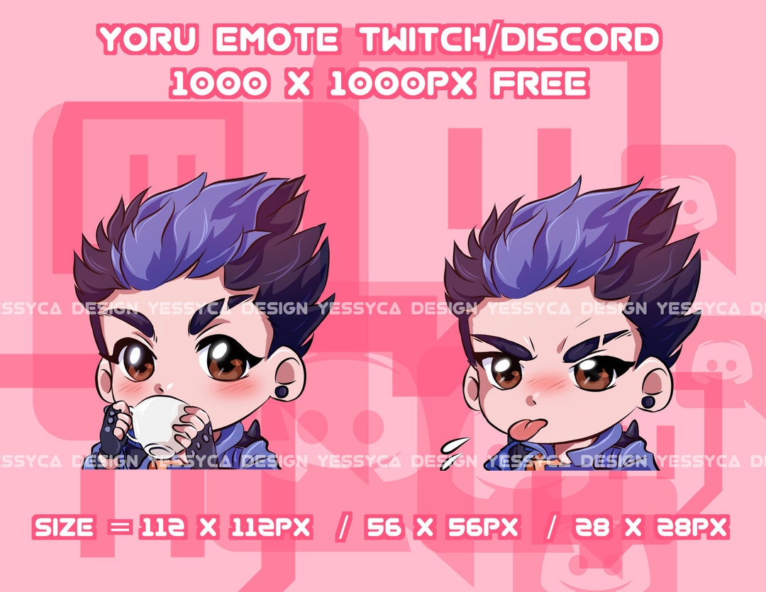 Cute Yoru Valorant Emotes With 2 Unique Expressions for Professional ...