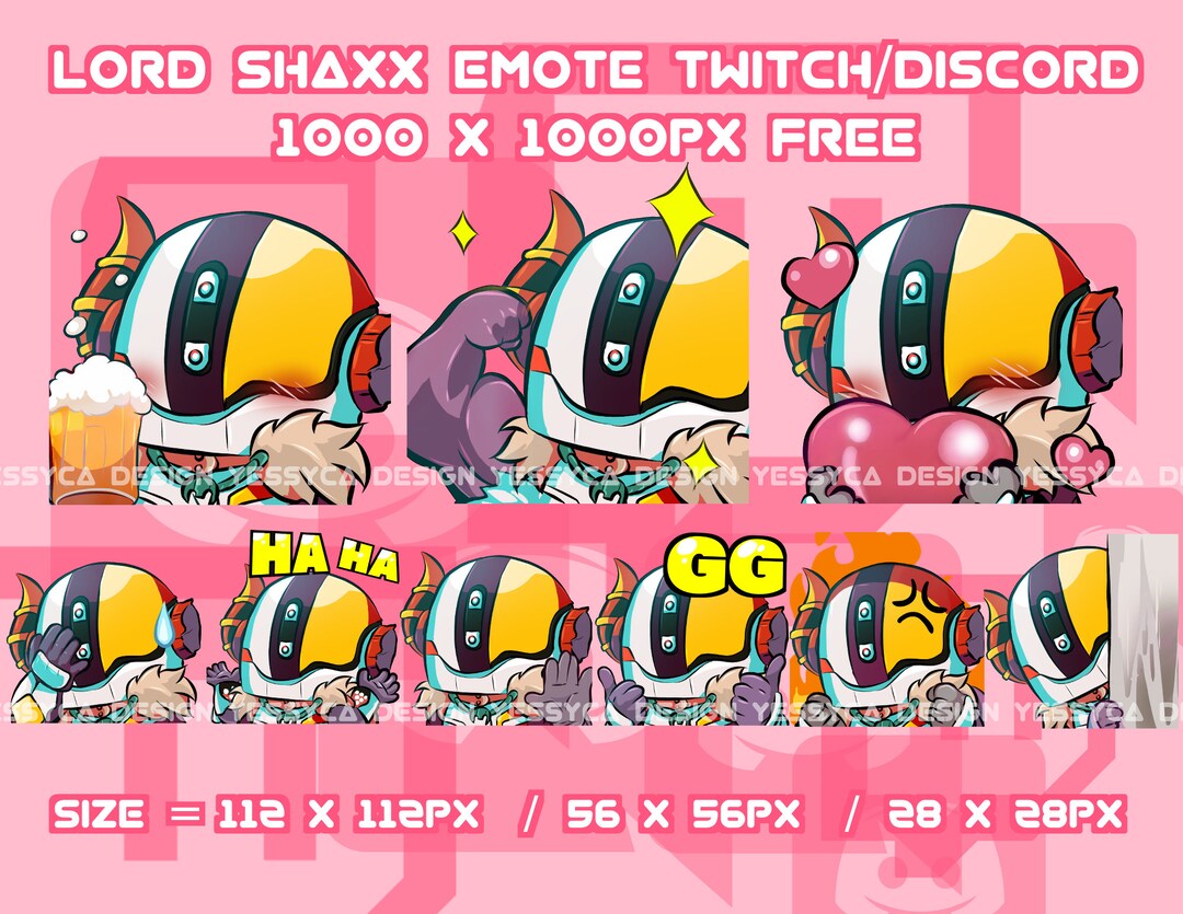 Lord Shaxx Emotes Bundle: Twitch/discord Streamer Pack (digital ...