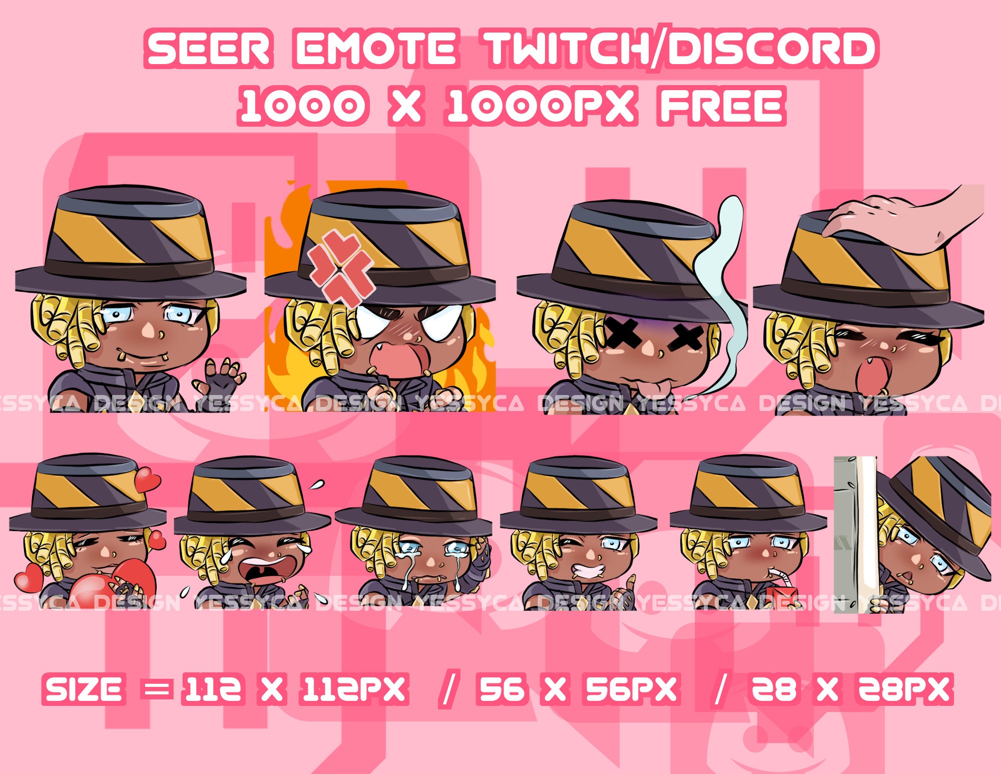 Cute Seer Apex Legends Emotes Bundle With Various Unique Expressions ...