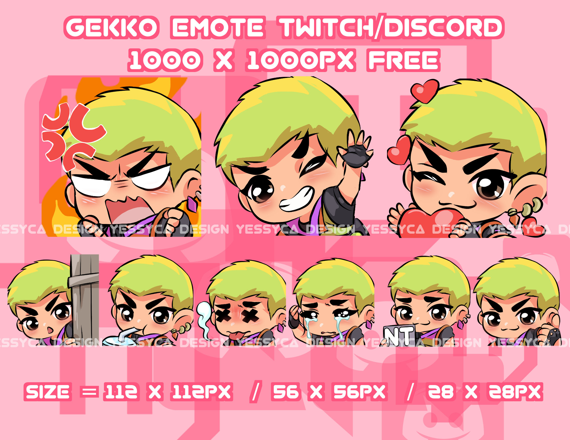 Paquete de gestos de Twitch de Gekko Valorant gestos de - Etsy España