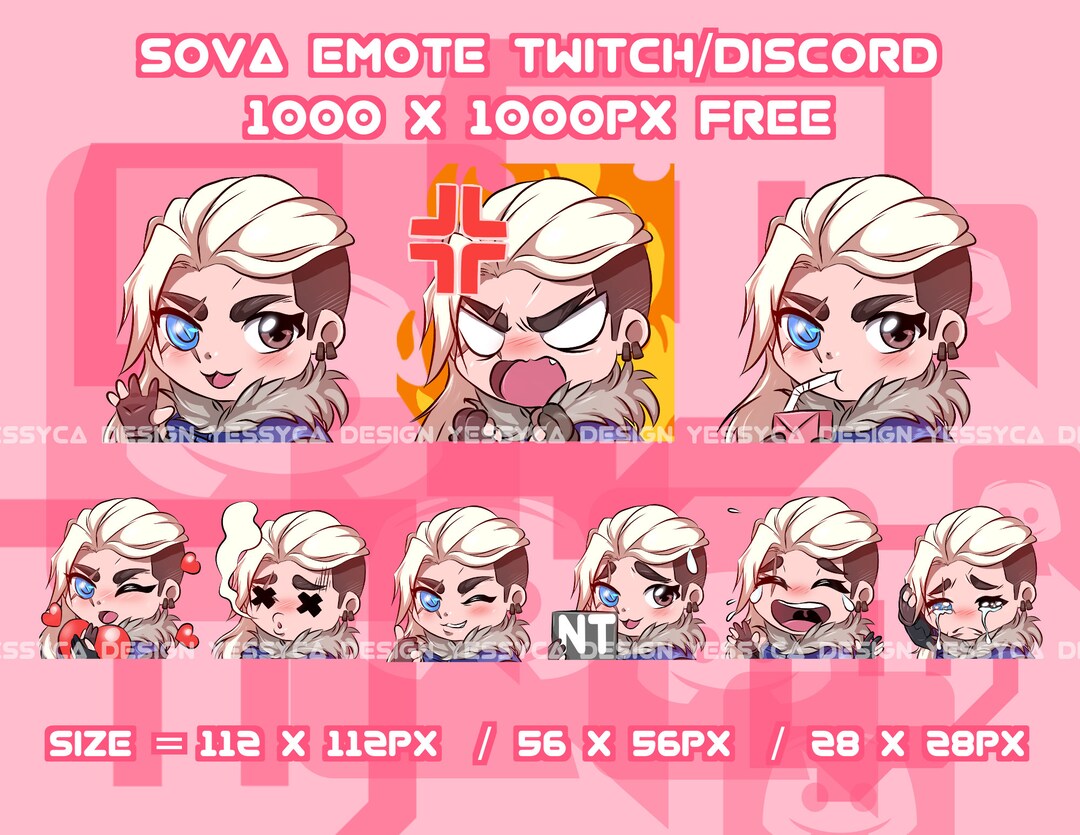 Cute Sova Valorant Emotes Bundle With Various Unique Expressions for ...