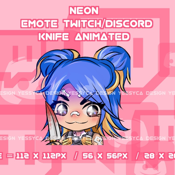 Animated Neon Valorant Emotes Etsy