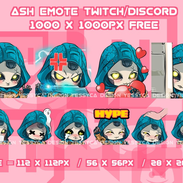 Apex Legends Ash Emotes - Etsy Canada