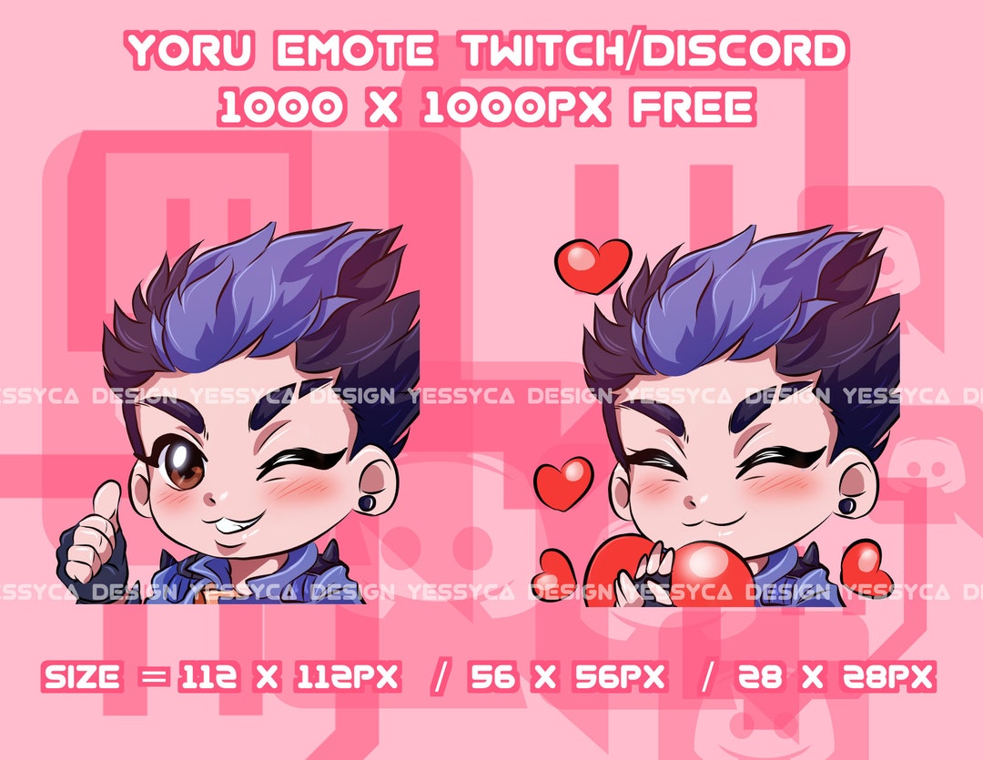 Cute Yoru Valorant Emotes With 2 Unique Expressions for Professional ...