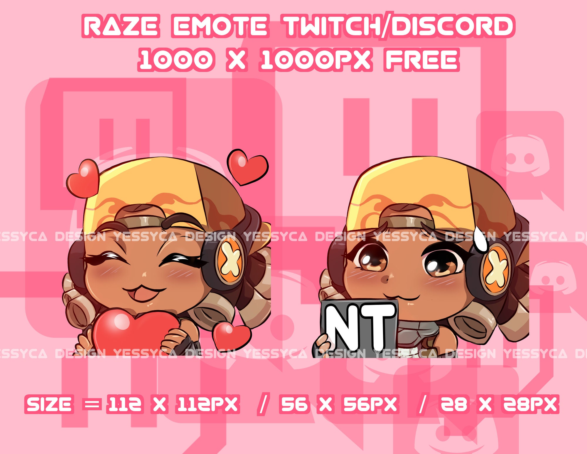 Raze Valorant Twitch Emotes Pack Raze Valorant Twitch Emotes - Etsy