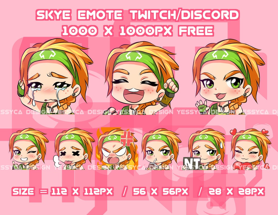 Cute Skye Valorant Emotes Bundle With Various Unique Expressions for ...