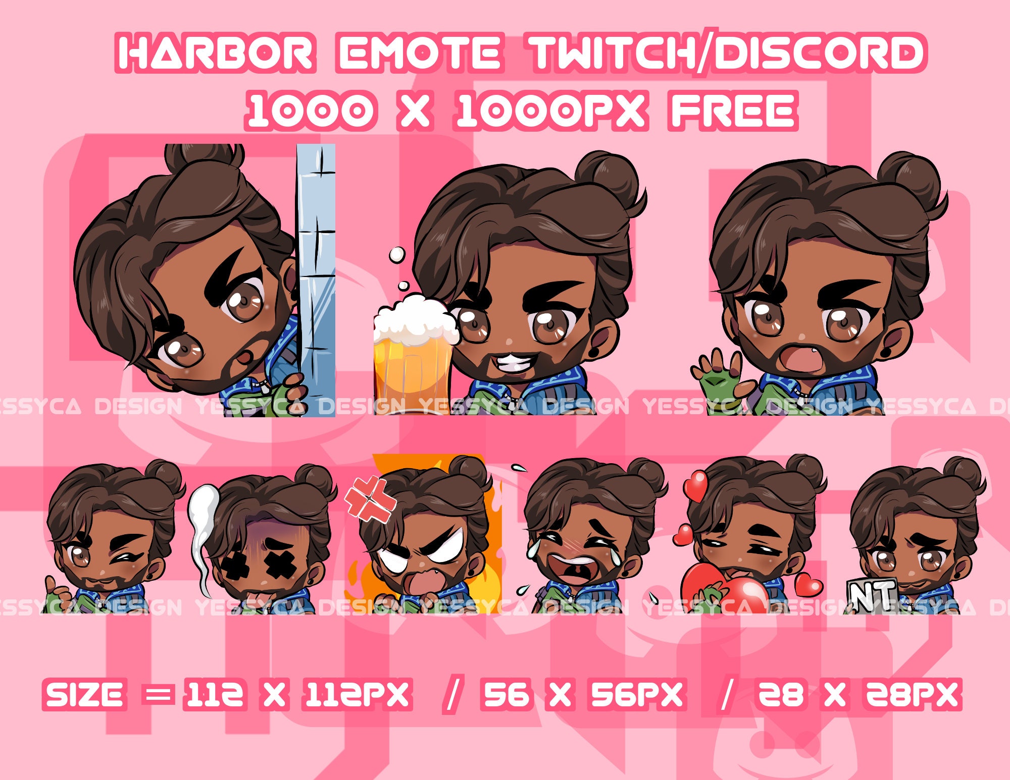 Harbor Valorant Twitch Emotes Pack Harbor Valorant Twitch - Etsy UK