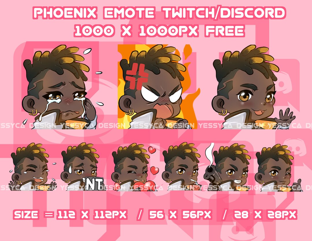 Cute Phoenix Valorant Emotes Bundle With Various Unique Expressions for ...