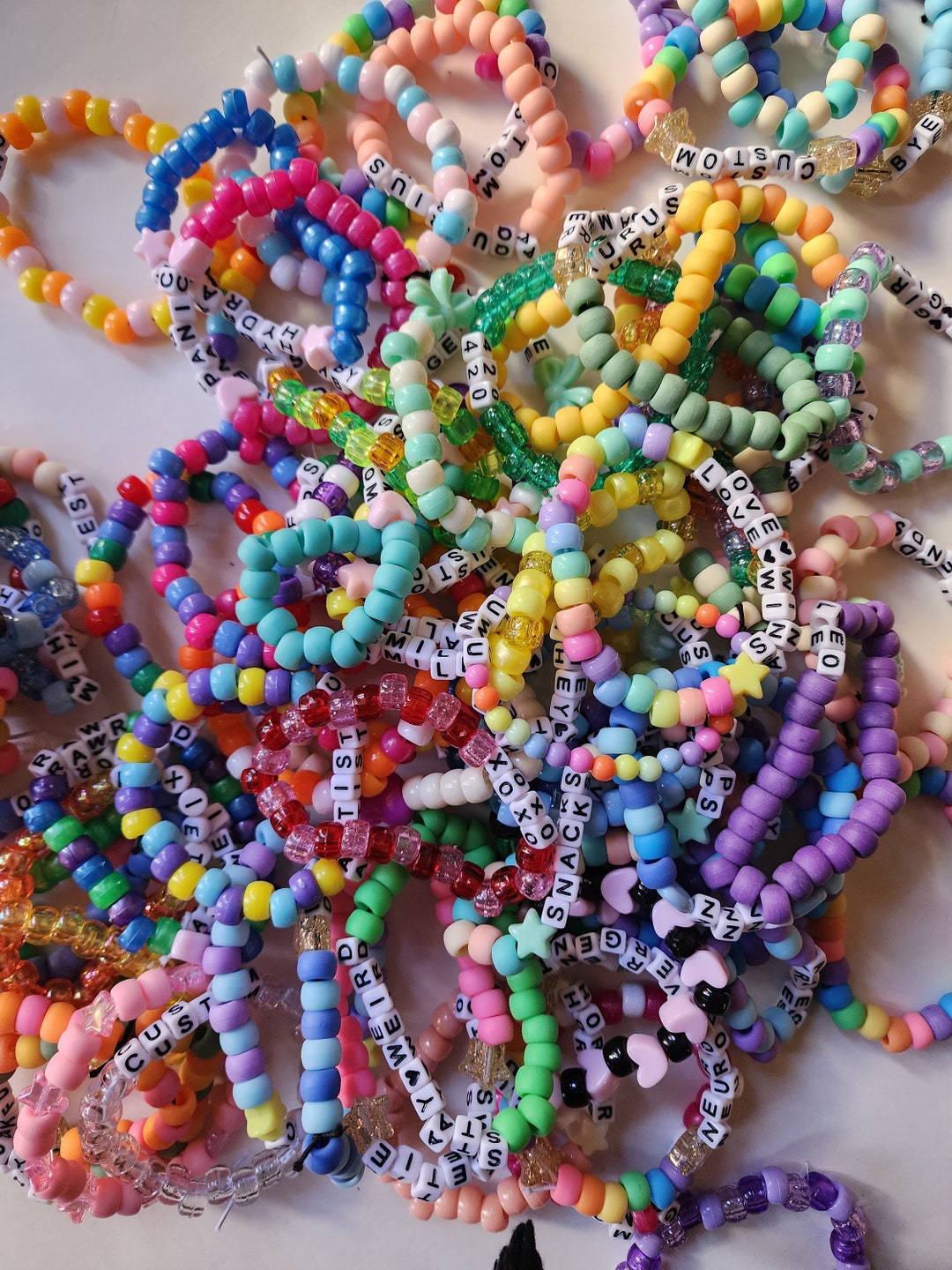 10 Kandi Bracelets Bulk Kandi Customizable Kandi Personalized Gifts ...