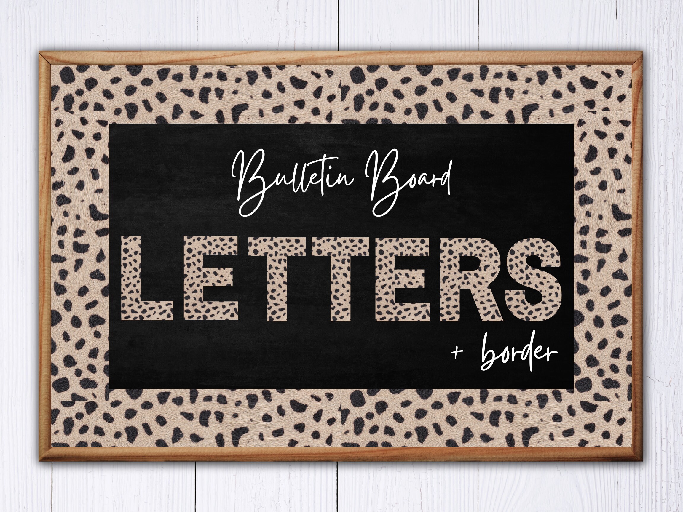 Cheetah Bulletin Board Letters, A-Z, Numbers, Classroom Decor, Cheetah ...