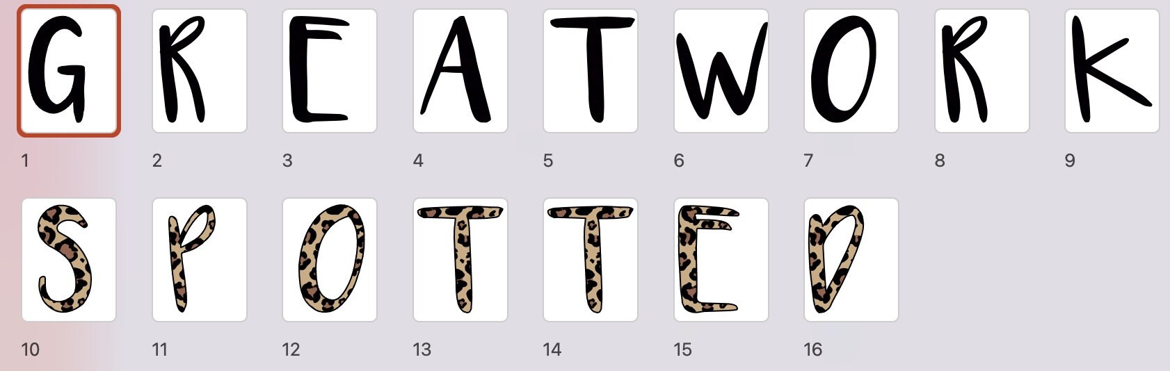 Great Work Spotted Bulletin Board Letters, Classroom Decor, Cheetah ...