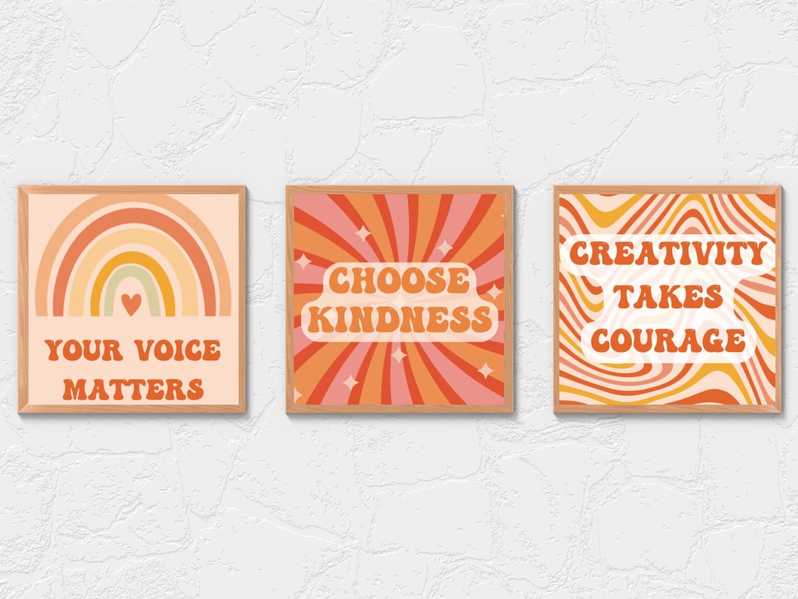 BUNDLE PACK Retro Groovy Classroom Decor Back to School - Etsy