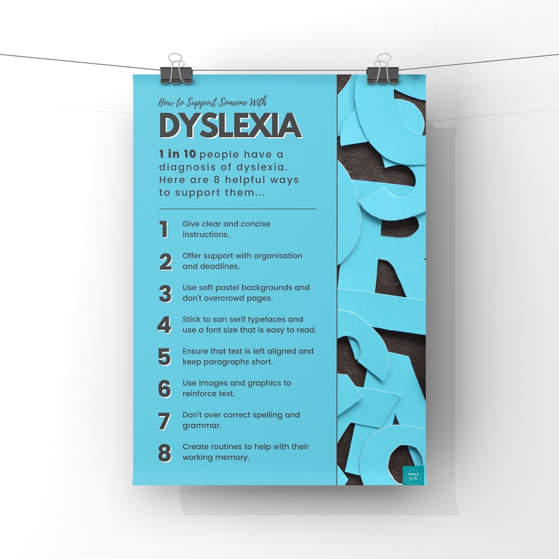 How to Support Someone With Dyslexia Poster | SEND Inclusion Diversity ...