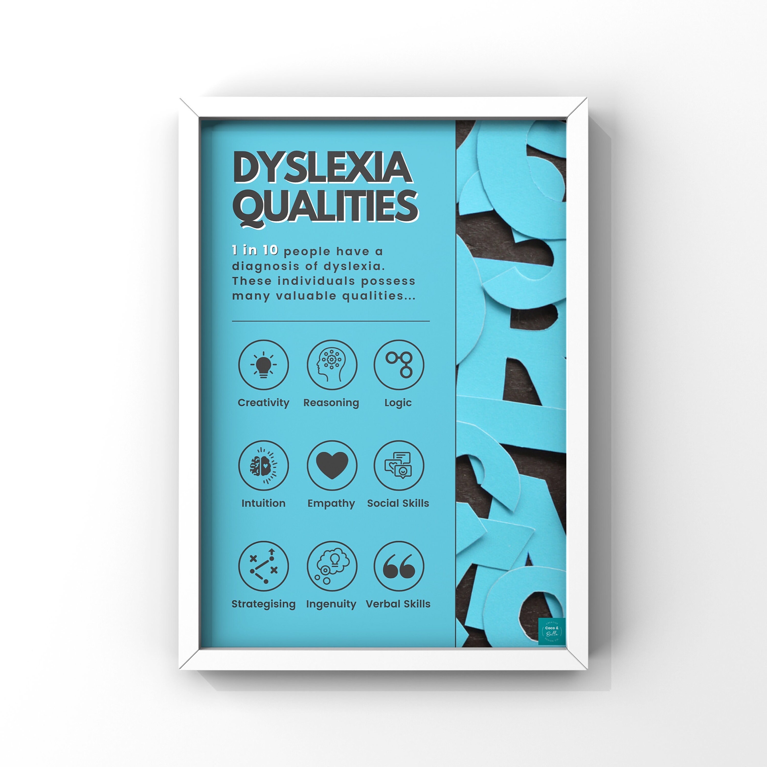 Dyslexia Qualities Poster | SEND Inclusion Diversity Awareness ...