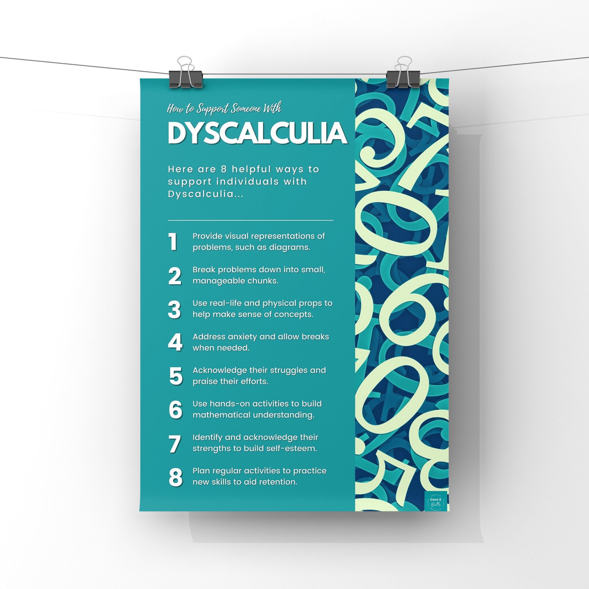 How to Support Someone With Dyscalculia Poster SEND | Etsy