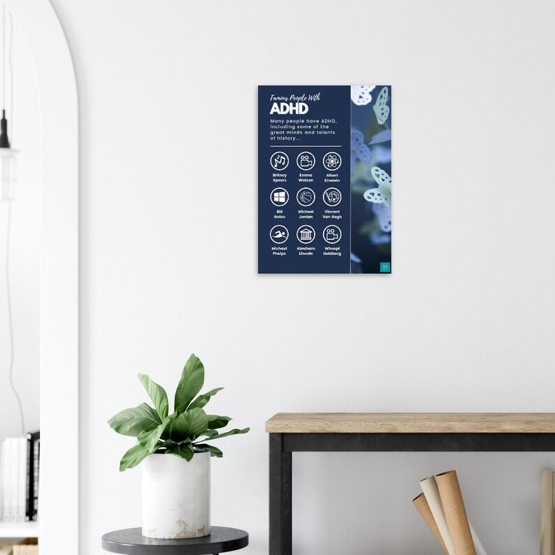 Famous People With ADHD Poster | ADD SEND Inclusion Diversity Awareness ...