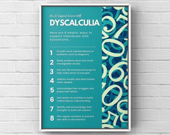 Dyscalculia Poster - Etsy Ireland