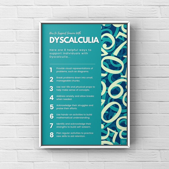 How to Support Someone With Dyscalculia Poster SEND - Etsy