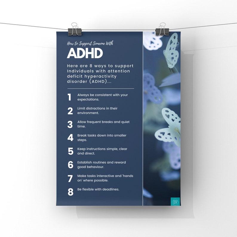How to Support Someone With ADHD Poster SEND Inclusion - Etsy
