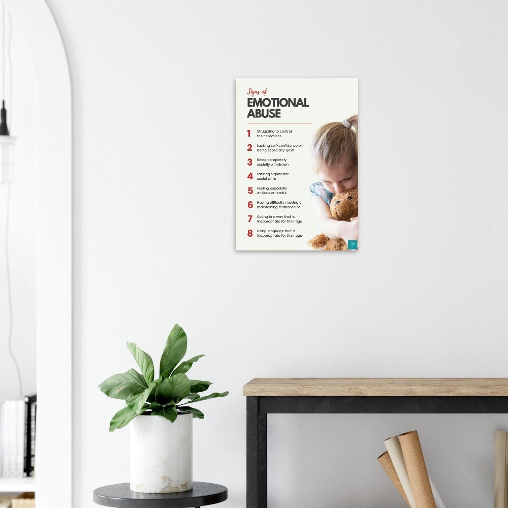 Signs of Emotional Abuse Poster Education Safeguarding Child Protection ...