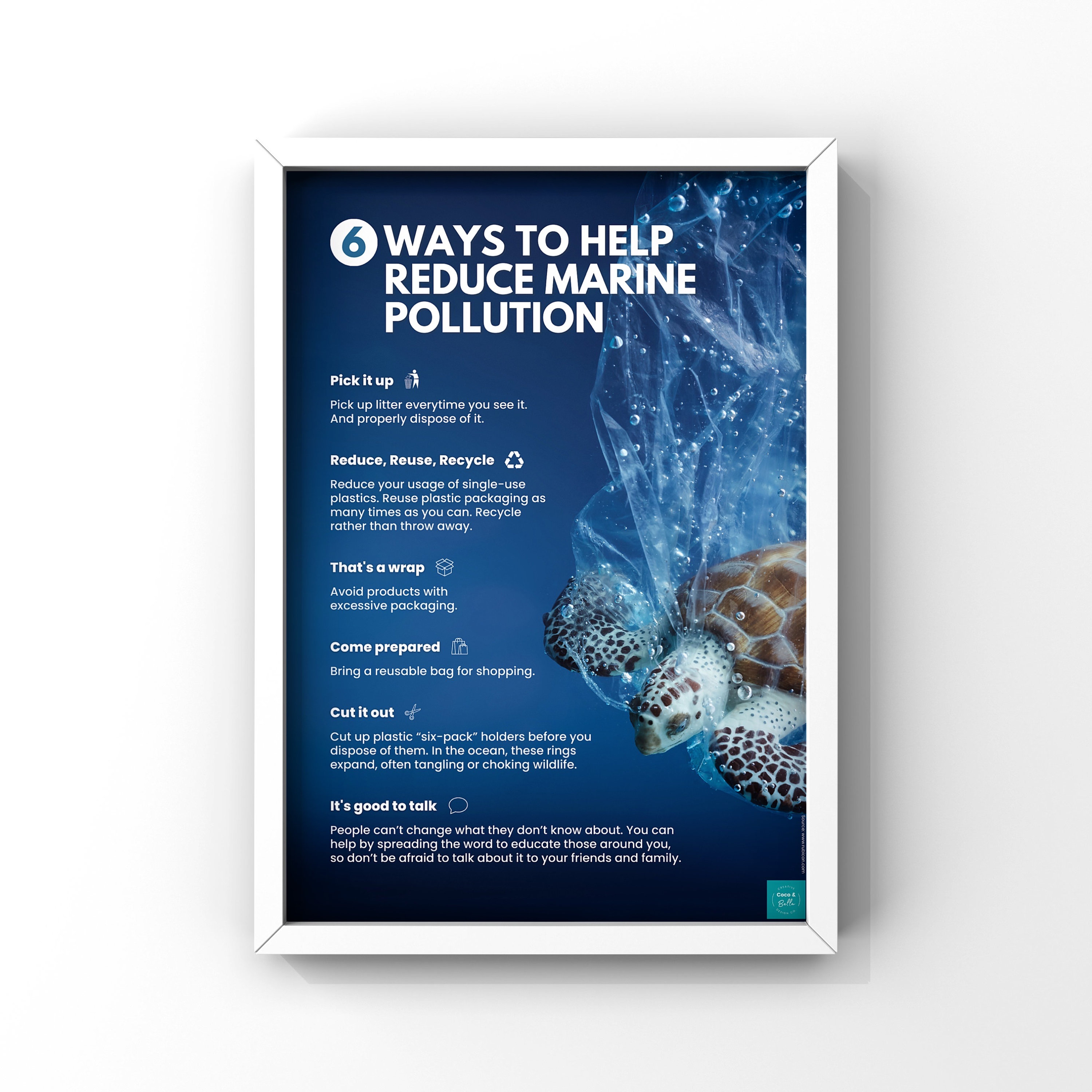 How to Reduce Marine Pollution Poster | Ocean Sustainability ...