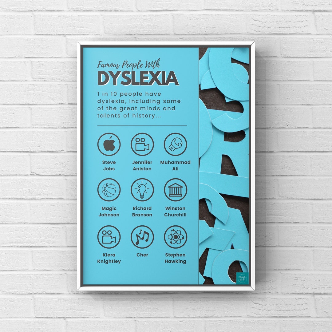 Famous People With Dyslexia Poster | SEND Inclusion Diversity Awareness ...