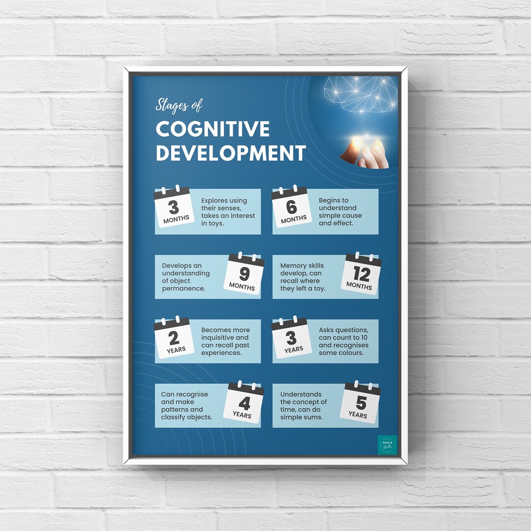 Stages of Cognitive Development Poster | Education | Child Development ...