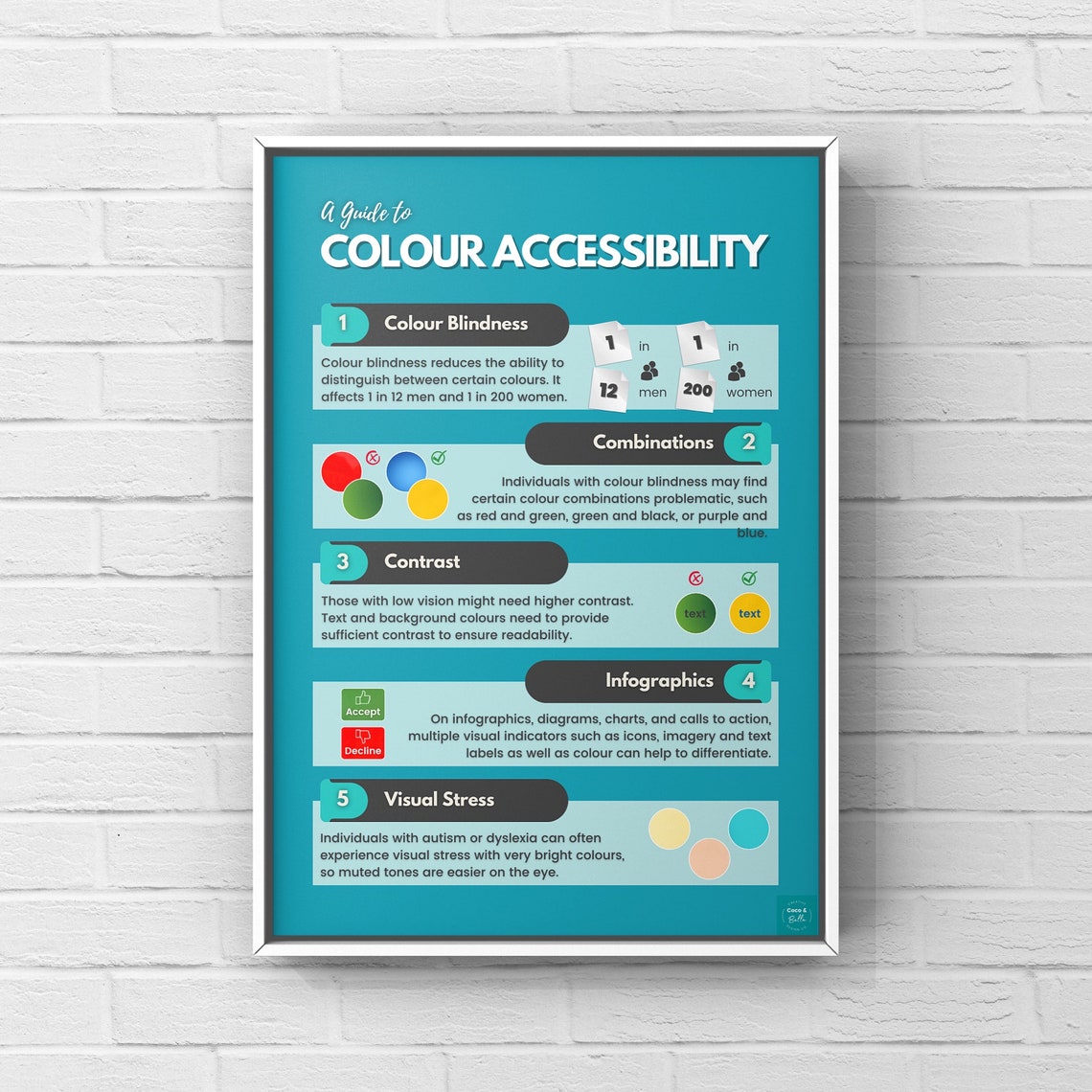 Colour Accessibility Poster | SEND Inclusion Diversity | Colour ...