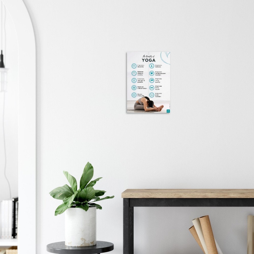 Benefits of Yoga Poster | Health and Wellbeing | Fitness | Meditation ...