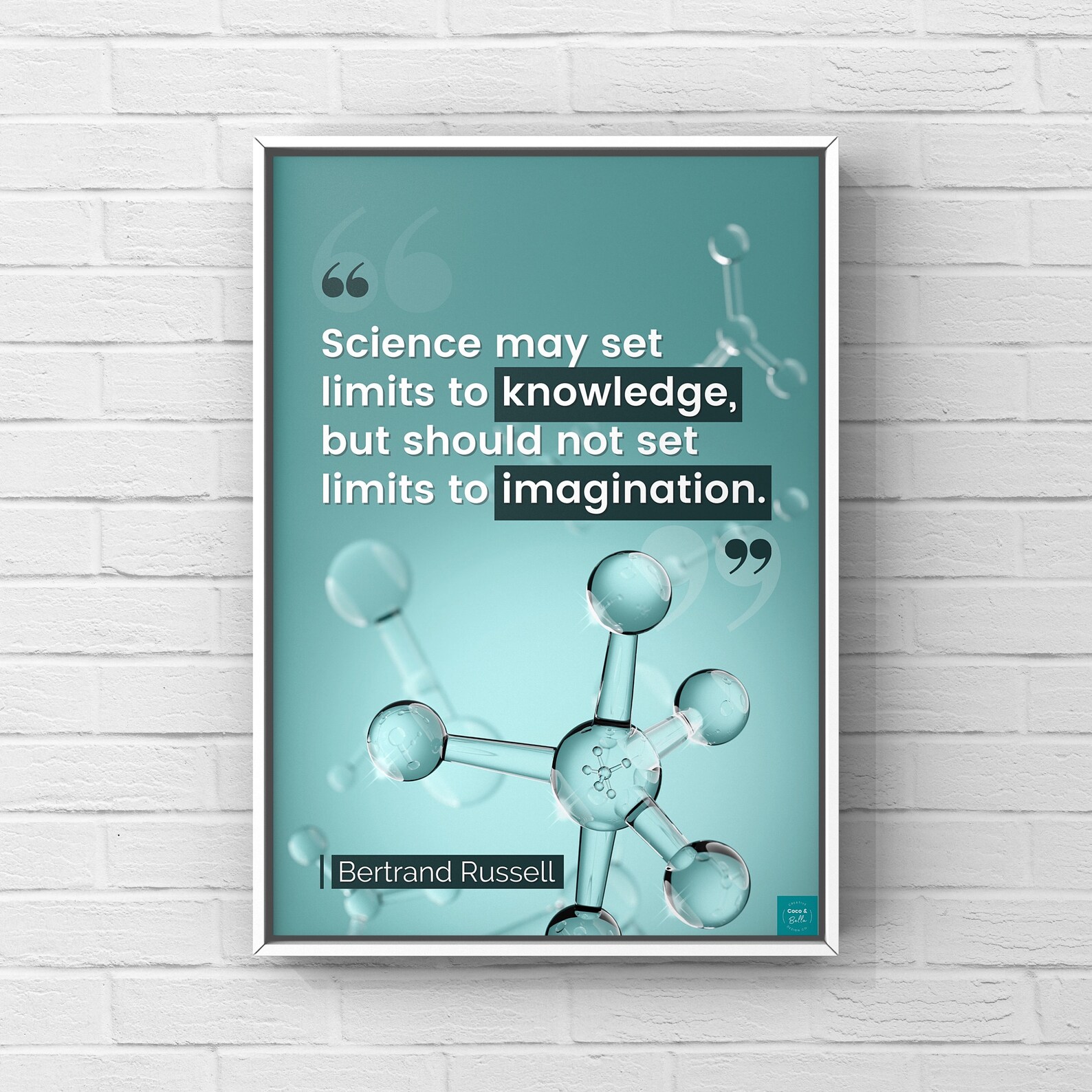 Science Quote Poster | Bertrand Russell | Science Poster | Physics ...