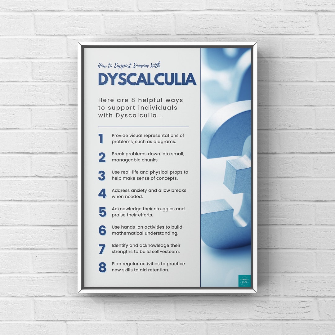 How to Support Someone With Dyscalculia Poster | SEND Inclusion ...