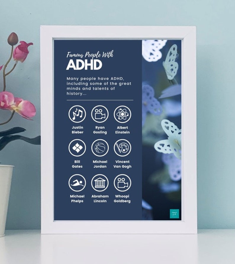 Famous People With ADHD Poster SEND Inclusion Diversity | Etsy