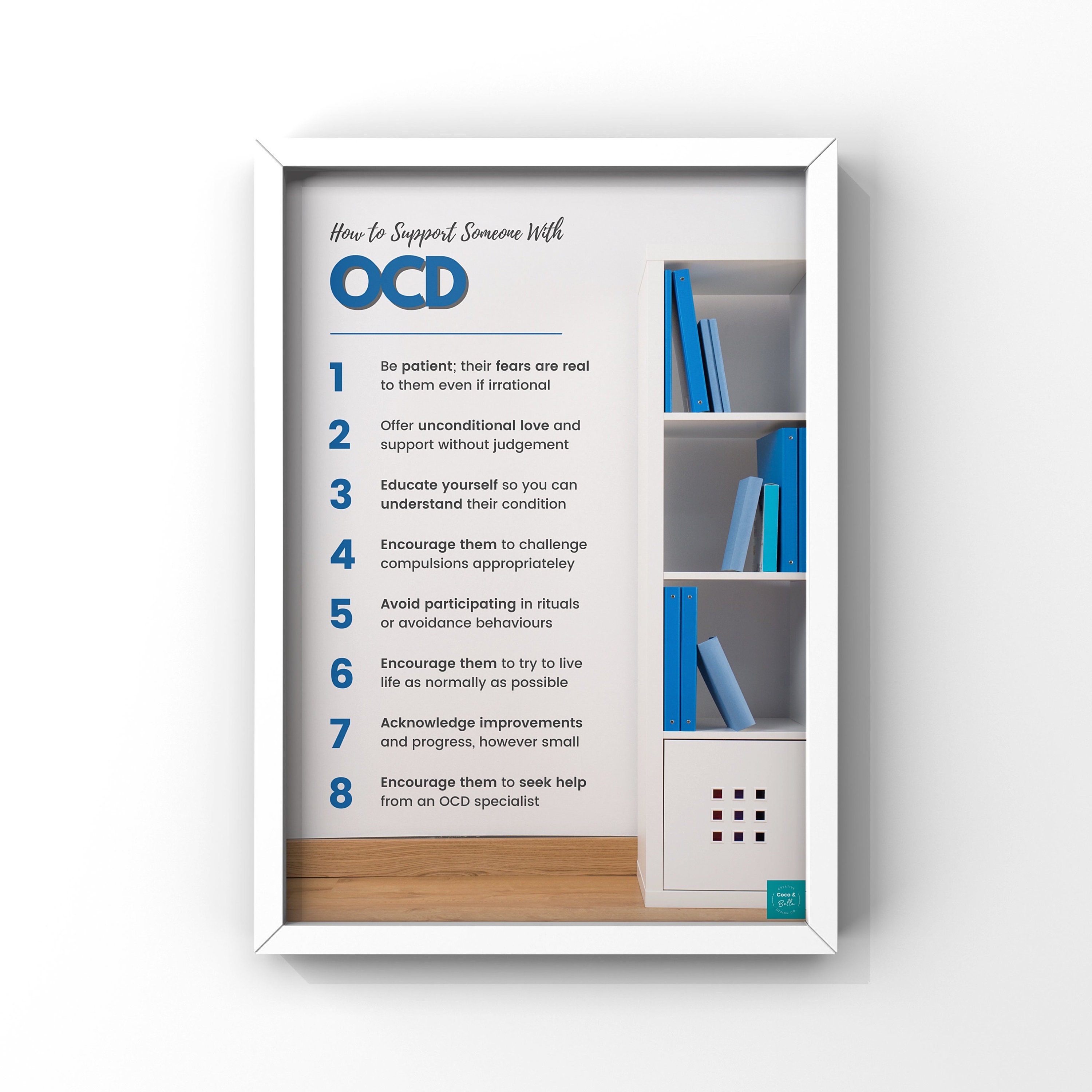 How to Support Someone With OCD Poster | Mental Health Awareness ...