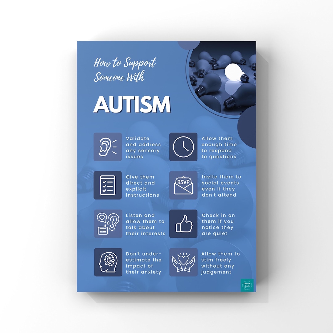 How to Support Someone With Autism Poster | ASD Awareness | SEND ...