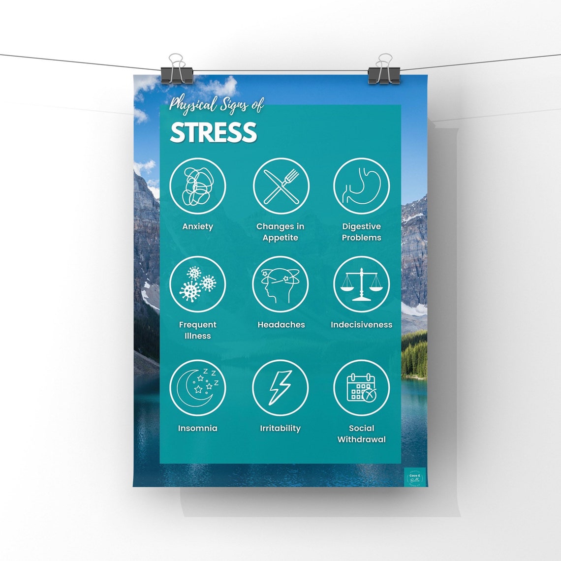 Physical Signs of Stress Poster Mental Health Awareness | Etsy