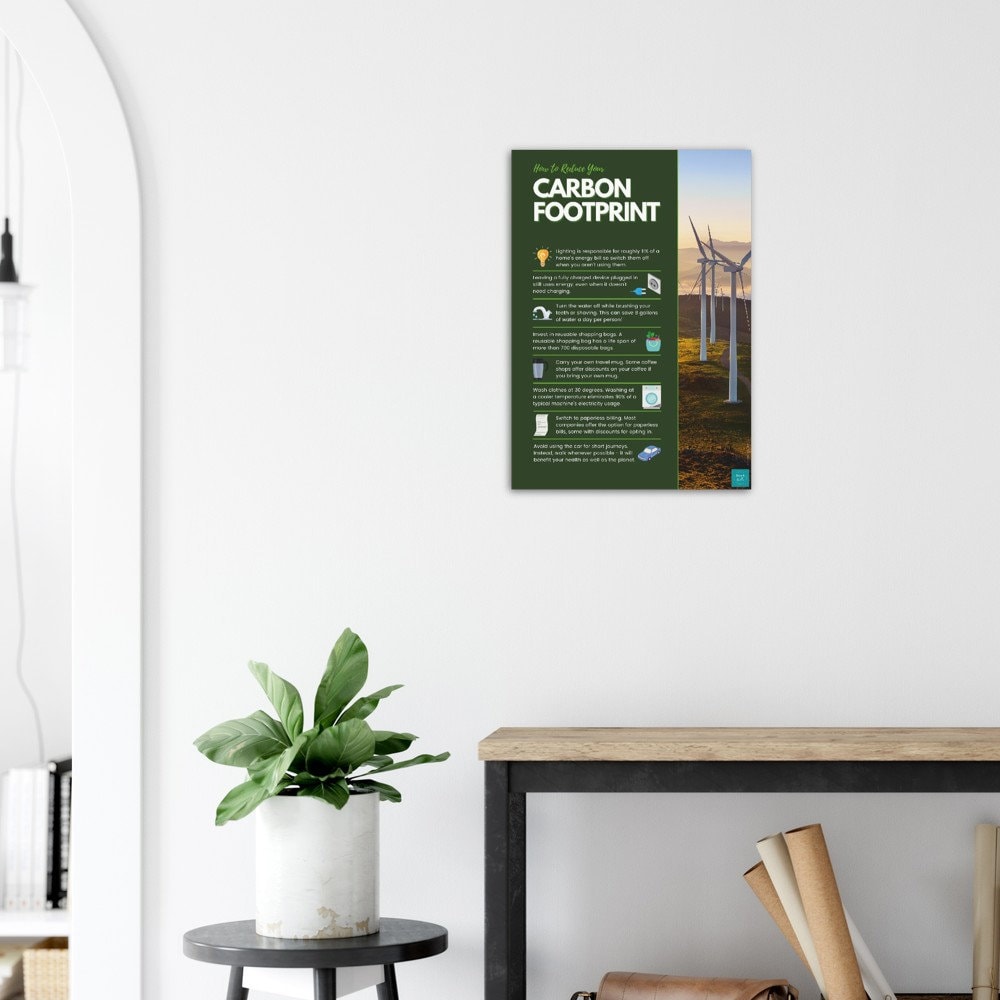 How to Reduce Your Carbon Footprint Poster | Sustainability ...