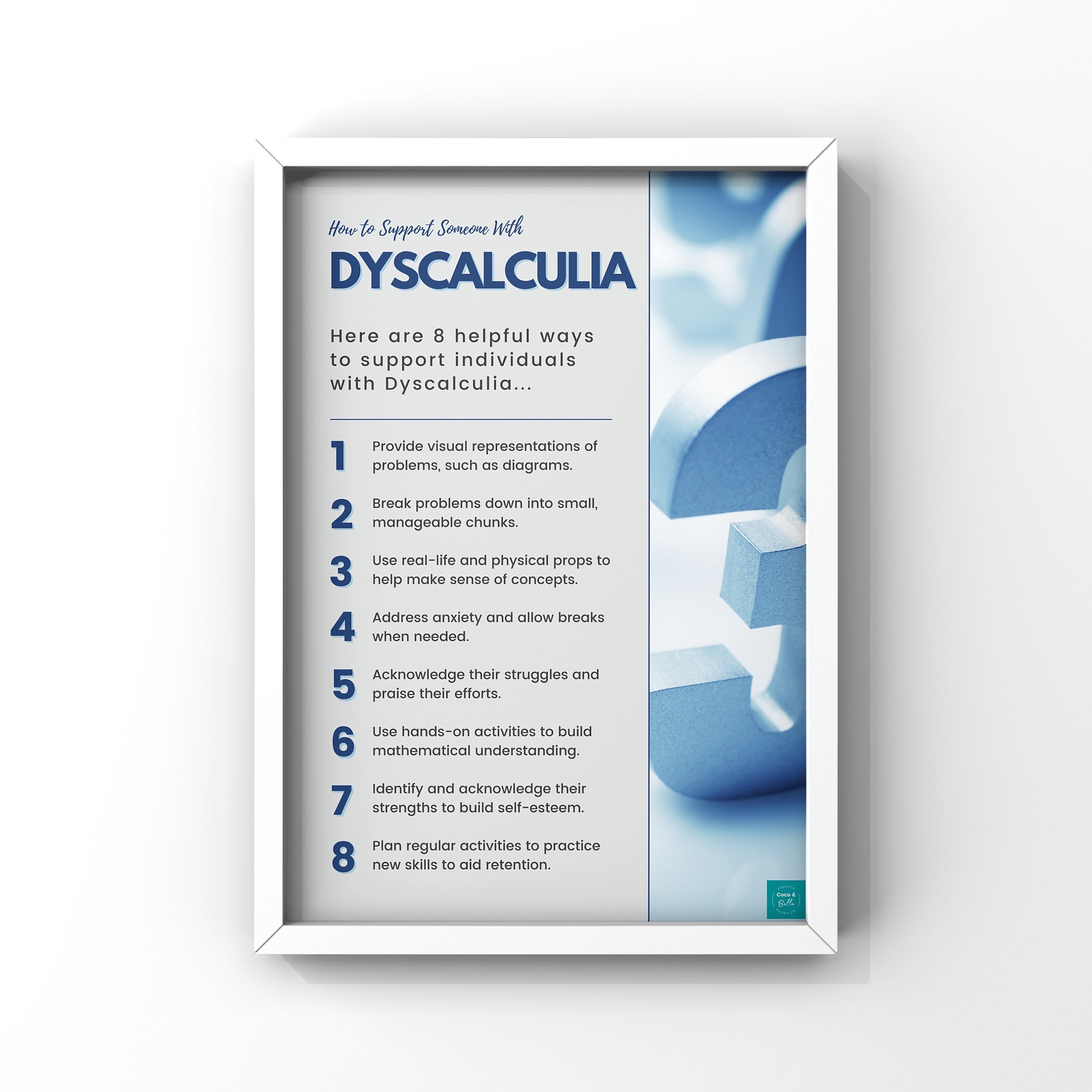 How to Support Someone With Dyscalculia Poster SEND Inclusion Diversity ...