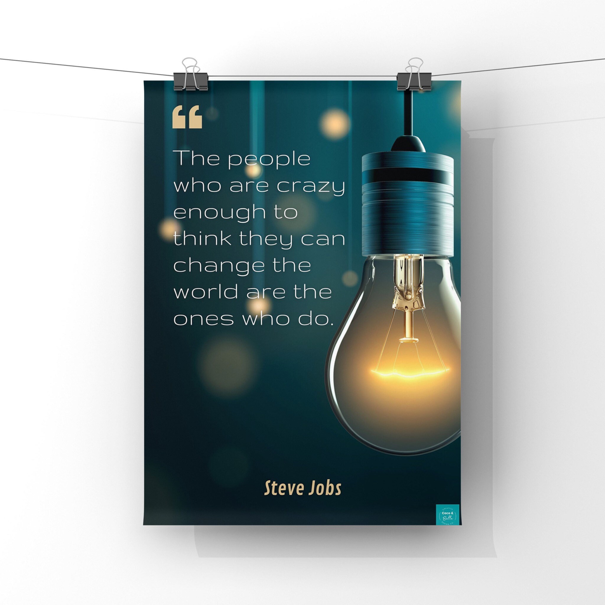 Change the World Quote Poster | Inspirational Quote | Motivational ...
